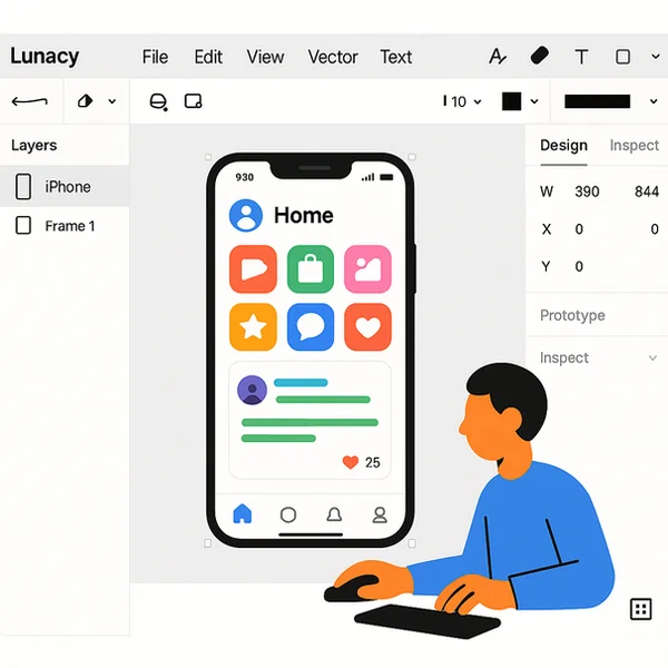 Create UI/UX Designs with Lunacy
