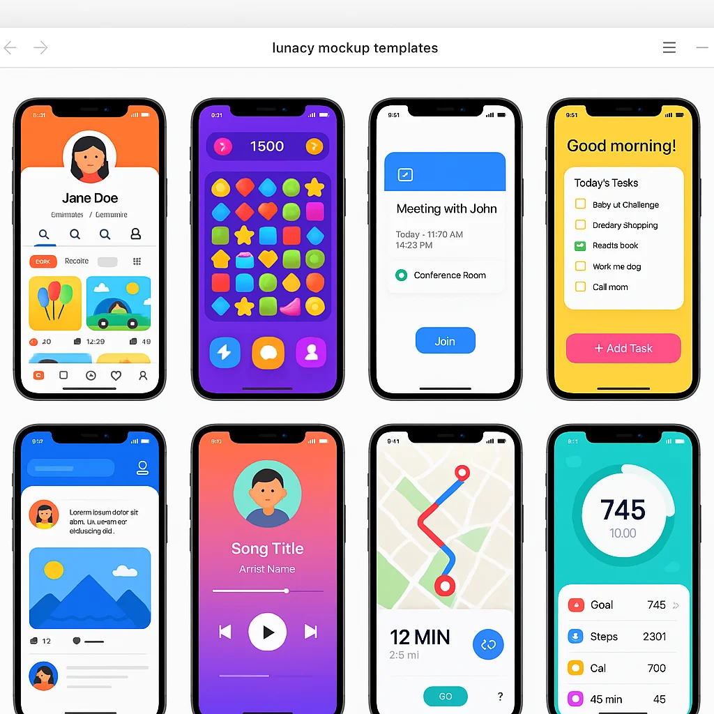 Free iPhone Mockup Creator | Design iPhone Mockups with Lunacy