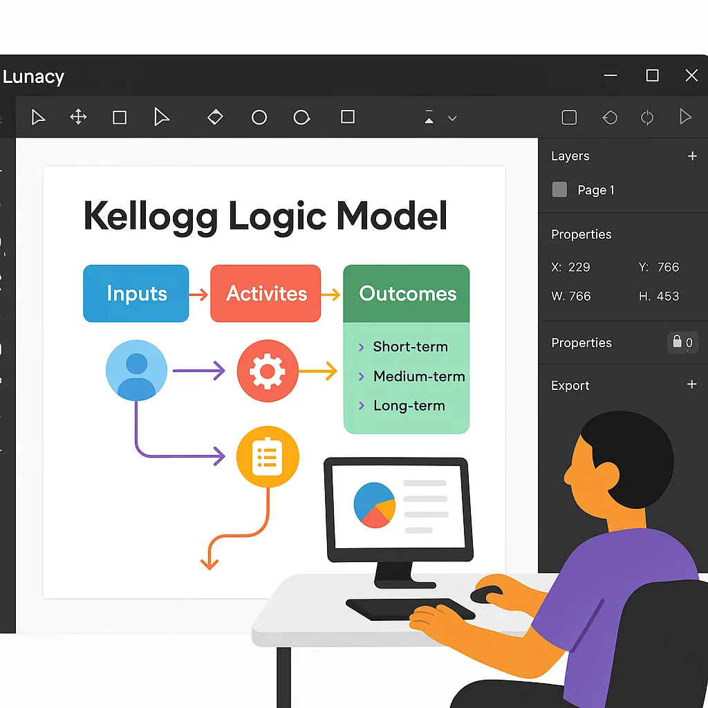 Kellogg Logic Model Creator | Design Logic Models with Lunacy
