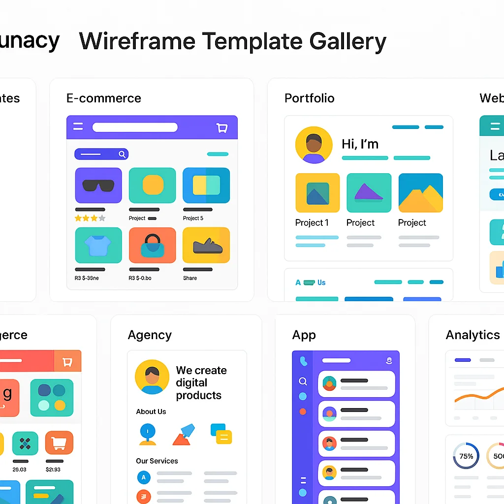 Landing Page Wireframe | Create Professional Wireframes with Lunacy