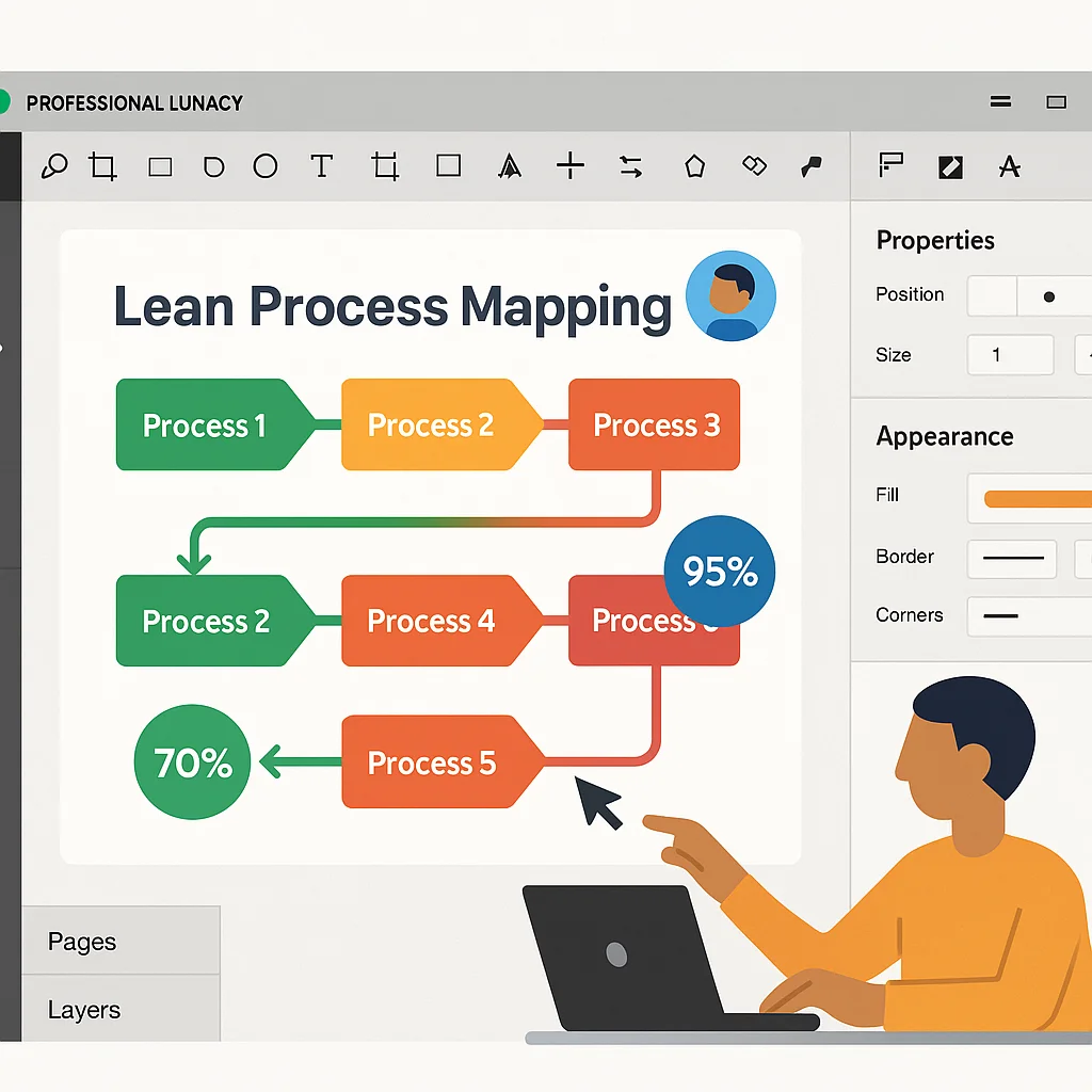 Lean Process Mapping Software | Create Efficient Process Maps with Lunacy