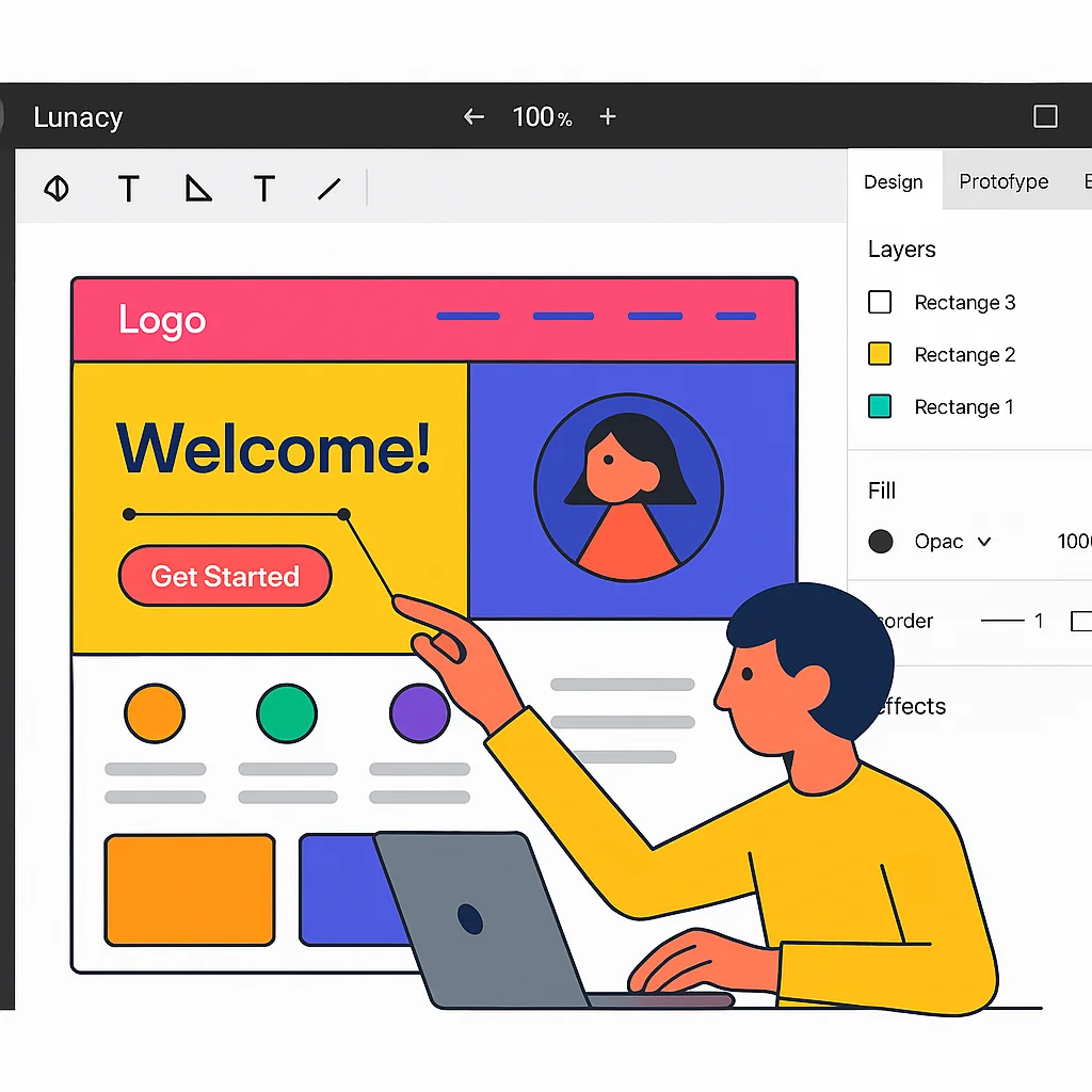 Low Fidelity Wireframes Create Lo Fi Wireframes With Free Lunacy Software
