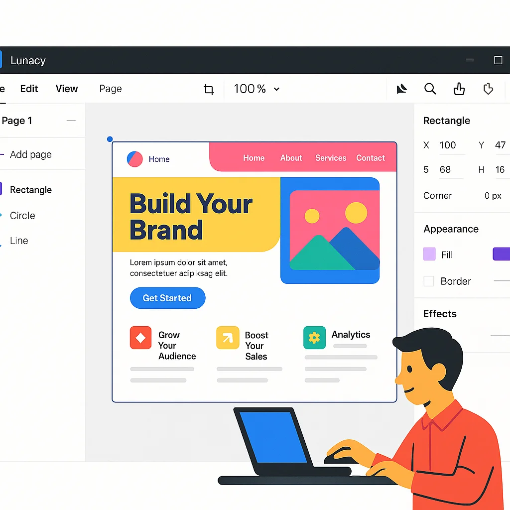 Mobile App Wireframes Create Professional Wireframes With Lunacy