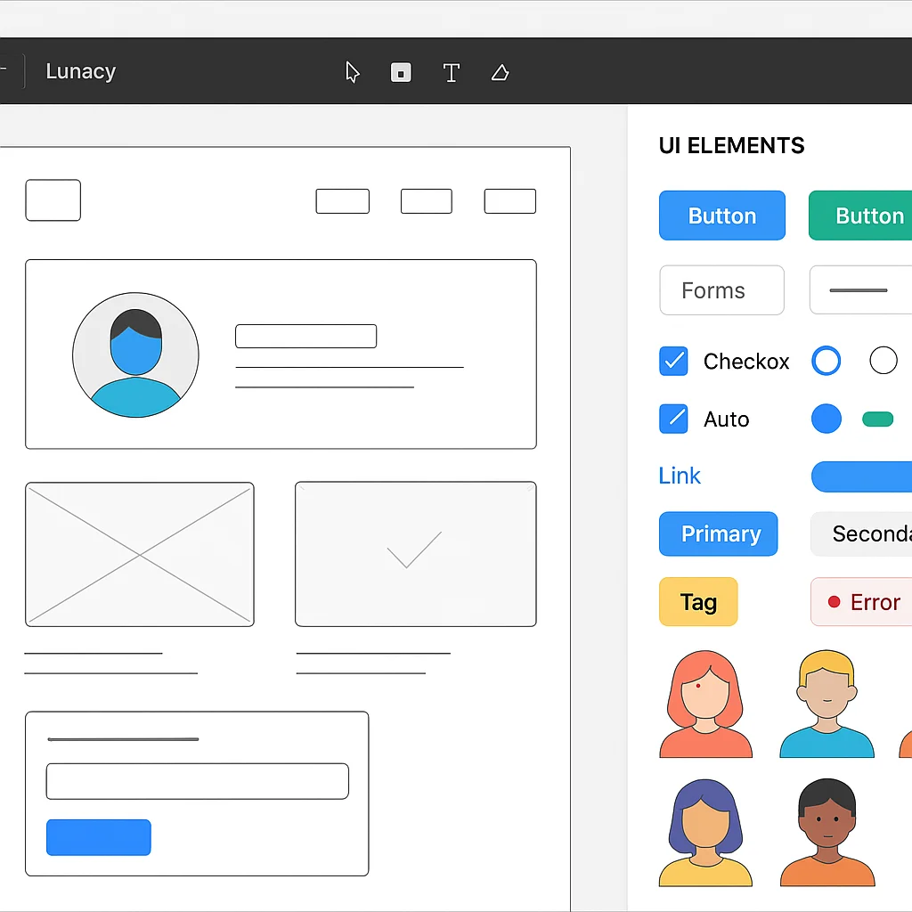 Mobile App Wireframes Create Professional Wireframes With Lunacy