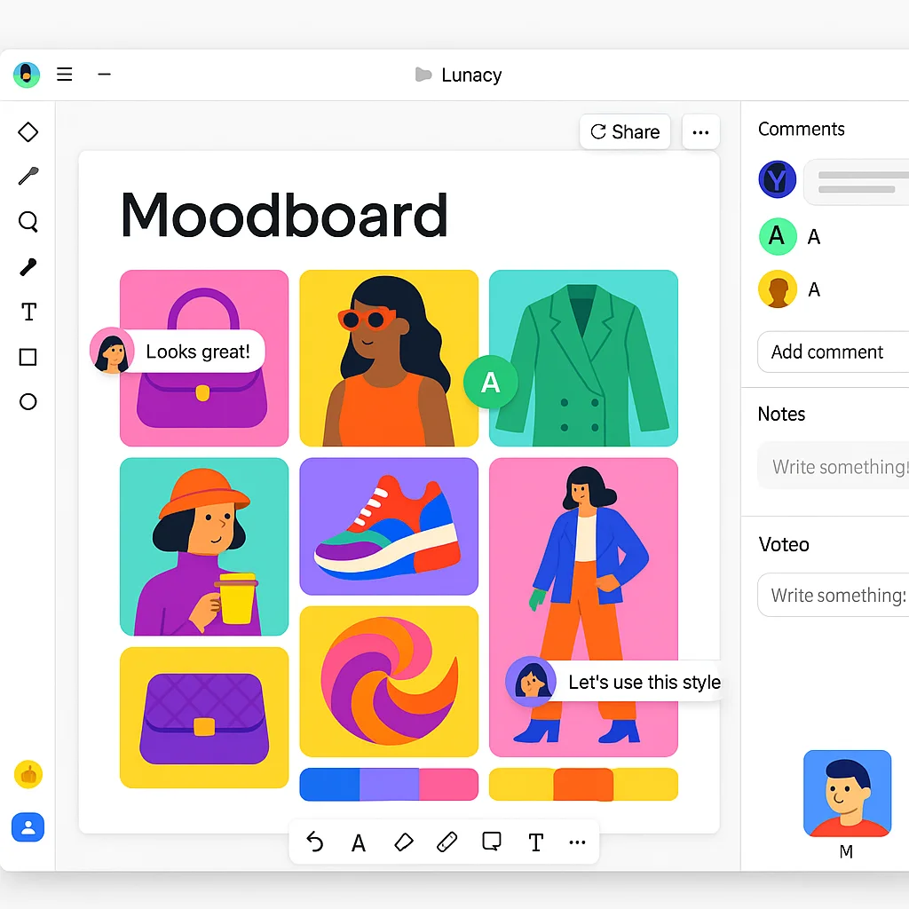Free Mood Board Creator | Create Professional Moodboards with Lunacy