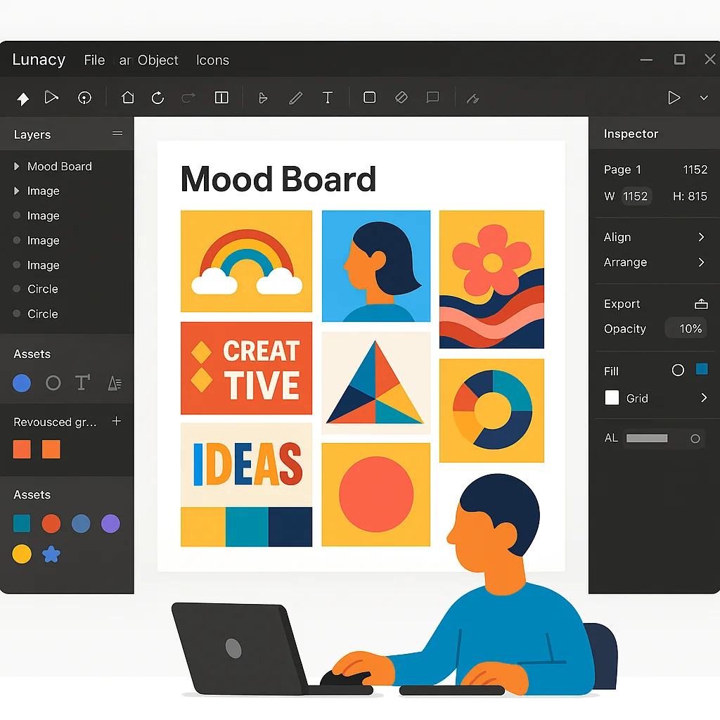 Free Mood Board Creator | Create Visual Mood Boards with Lunacy