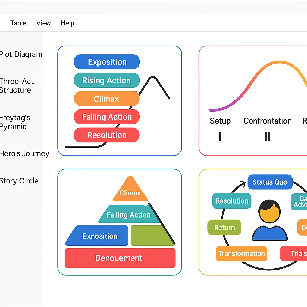 Free Plot Diagram Template | Create Story Diagrams with Lunacy