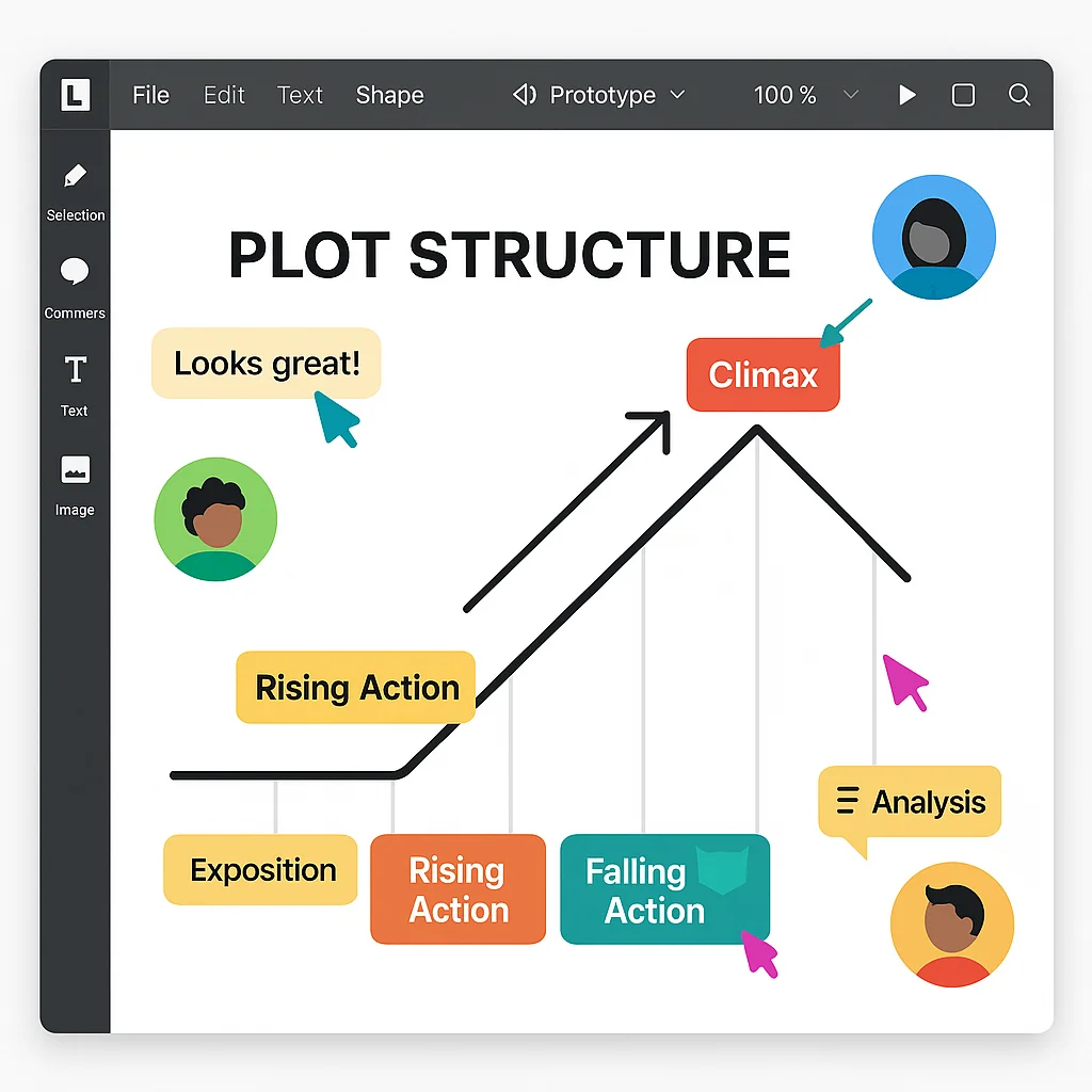 Plot Diagram Creator | Create Story Plot Diagrams with Lunacy