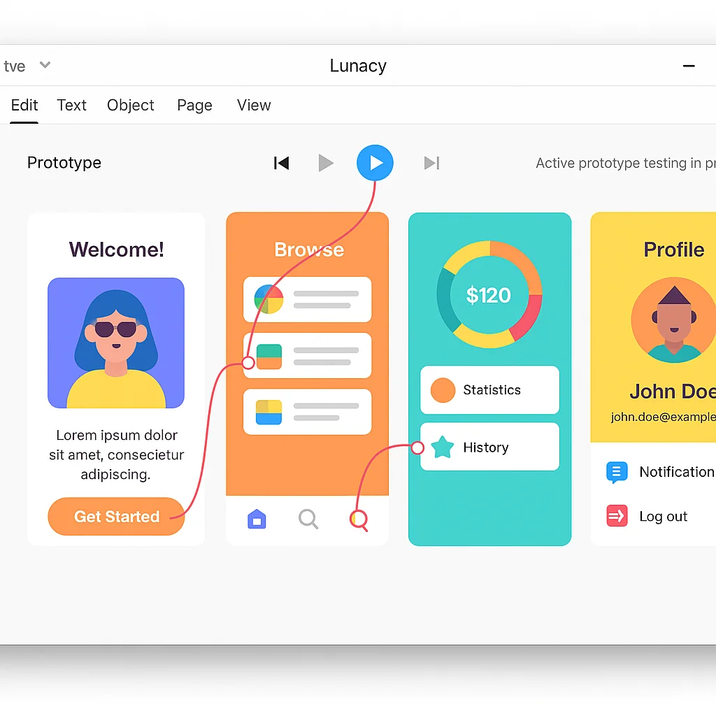 Rapid Prototyping Software | Create Quick Prototypes with Lunacy