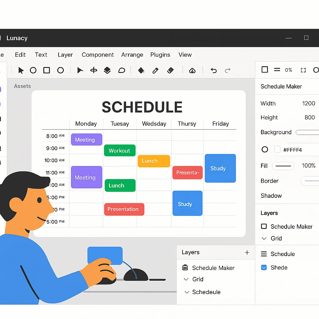 Free Schedule Maker | Create Custom Schedules with Lunacy