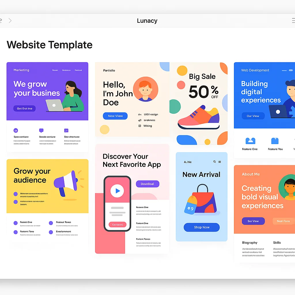 UI UX Design Website | Create Stunning Web Interfaces with Lunacy