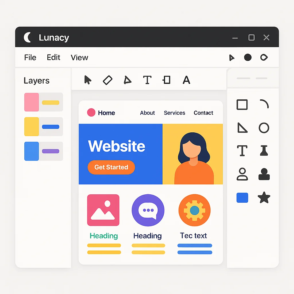 UI UX Design Website | Create Stunning Web Interfaces with Lunacy