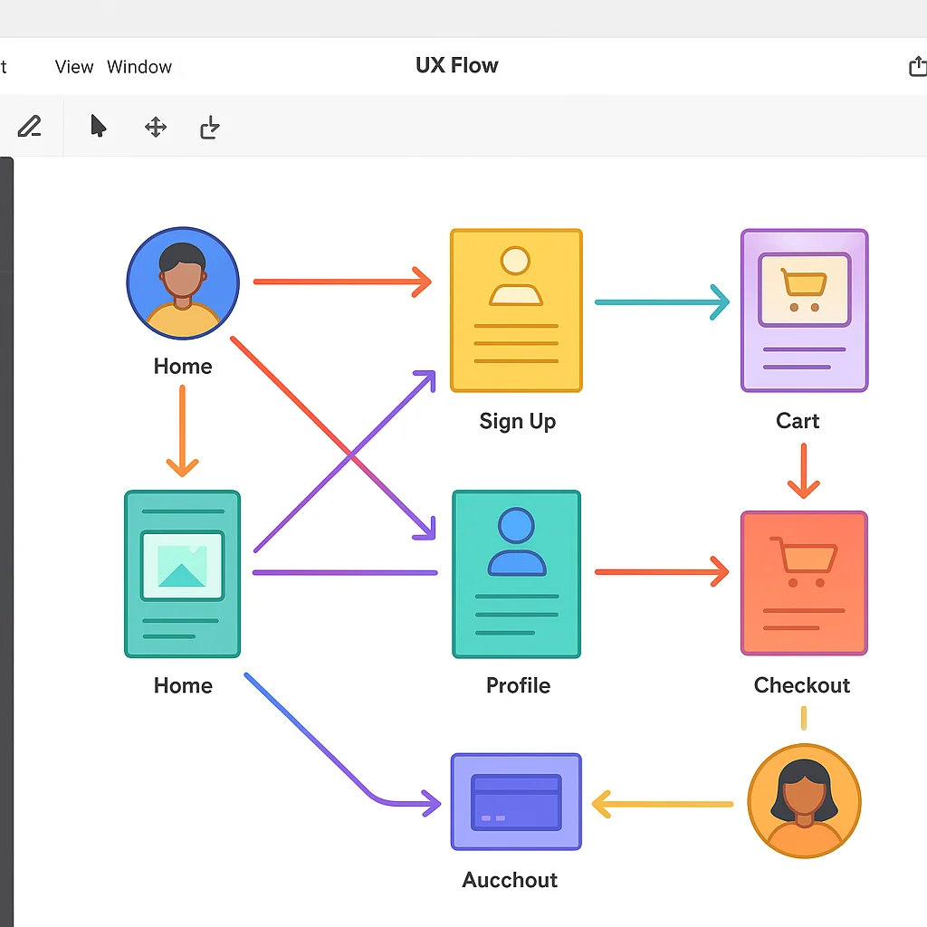 UX User Flow Design Tool | Create Product Flows with Lunacy