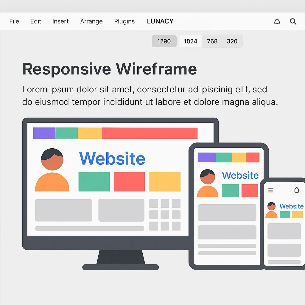 Wireframe Design Tool | Create UI Wireframes with Lunacy